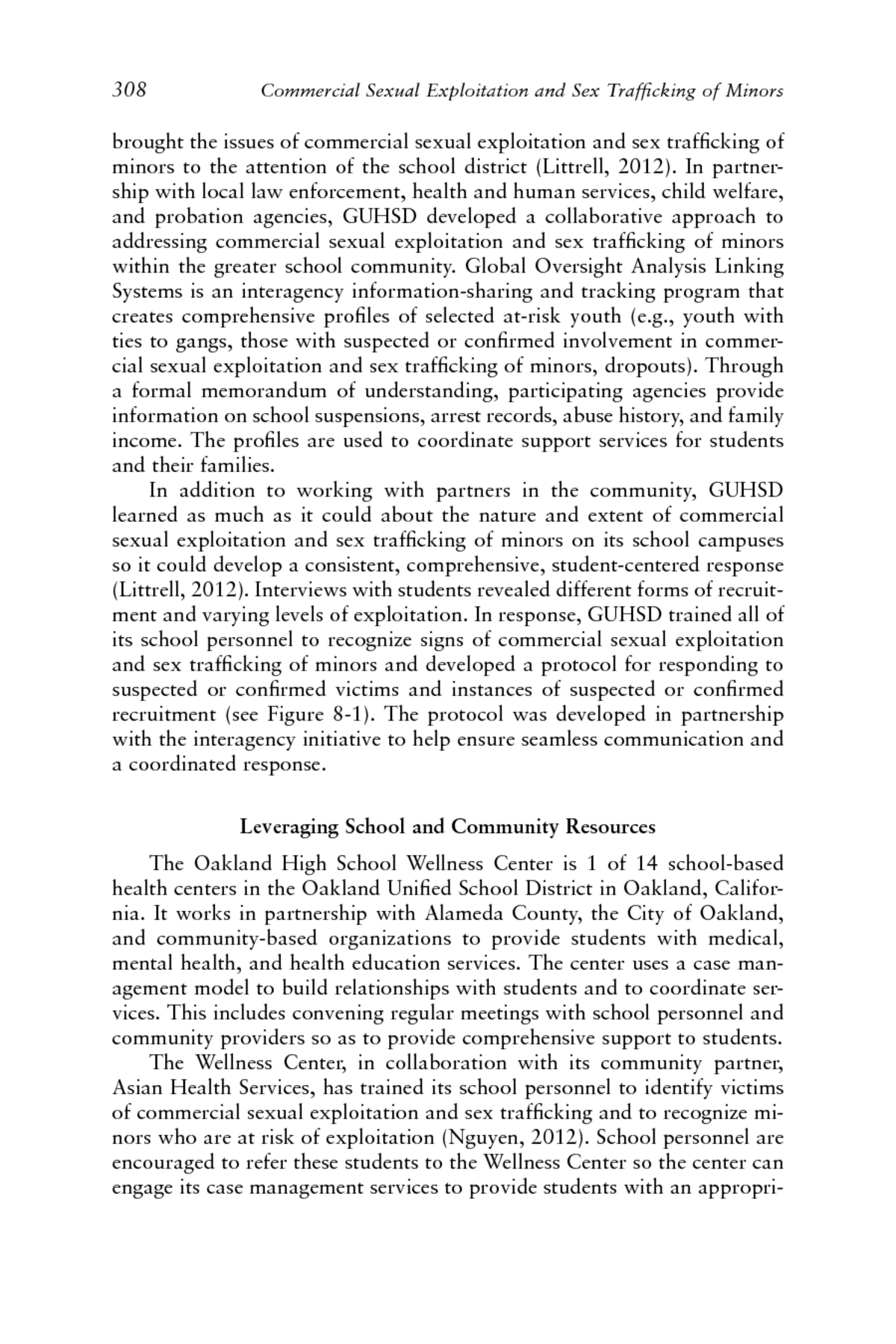 8 The Education Sector Confronting Commercial Sexual Exploitation And