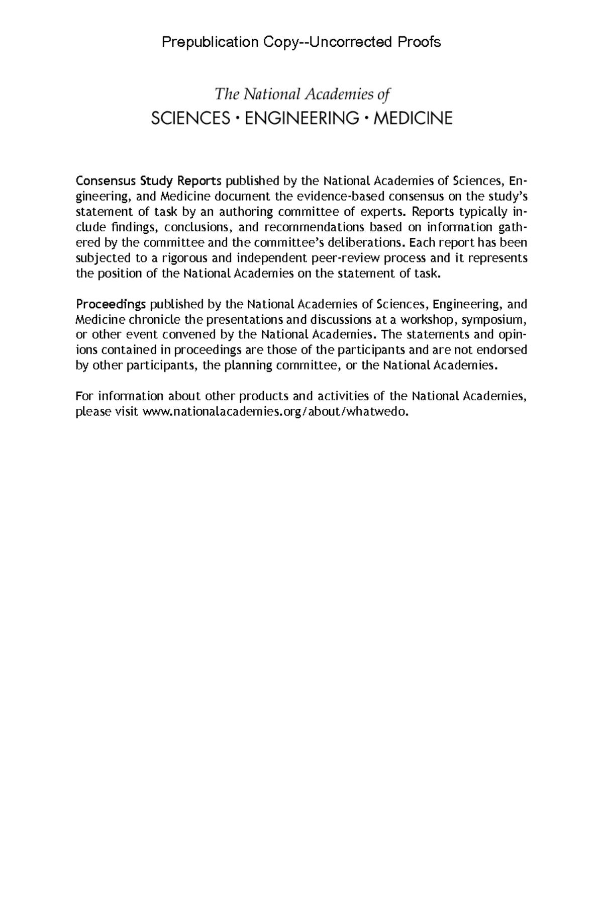 Front Matter Principles And Practices For A Federal Statistical